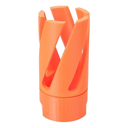 Blasterparts Muzzle Flash Hider / Silencer "Twisted Flash" - andracor.com