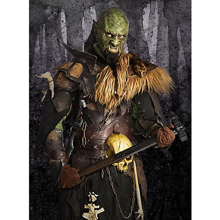 Chinless silicone orc mask - Grakharr - andracor.com