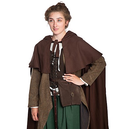 Medieval cloak with pelerine, short - Rothgar - andracor.com