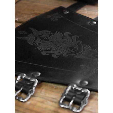 Leather bracers - Swan - andracor.com