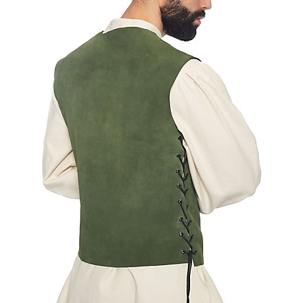 Leather vest with buckles - Fencer - andracor.com