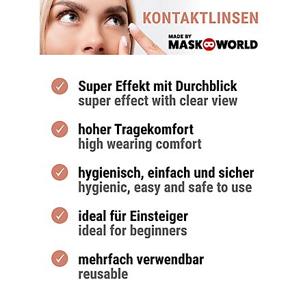 Lentilles de contact Yeux de chat rouges - andracor.com