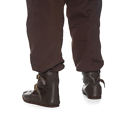 Medieval half boot with 2 buckles - Beutelbert - andracor.com