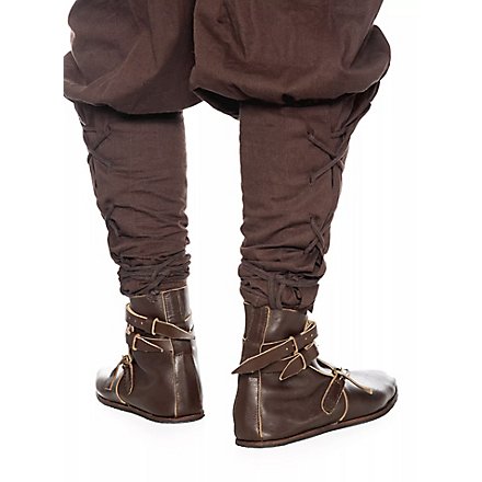 Medieval half boot with 3 buckles - Thielemann - andracor.com