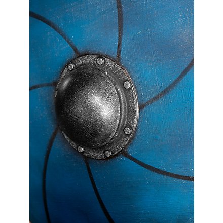 Roundshield 75cm - Gastir, blue Larp weapon - andracor.com