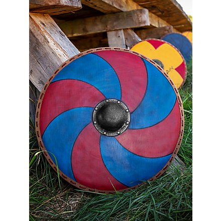 Roundshield 75cm - Gastir, blue/red Larp weapon - andracor.com