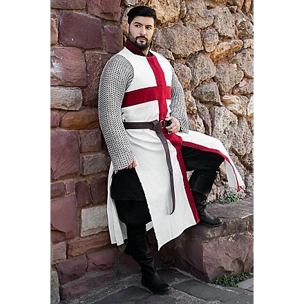 Tabard with red Templar cross - André - andracor.com
