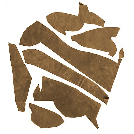 Veloursleder Reste - beige - andracor.com