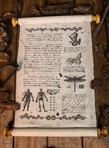 Linen Scroll - Scholar - andracor.com