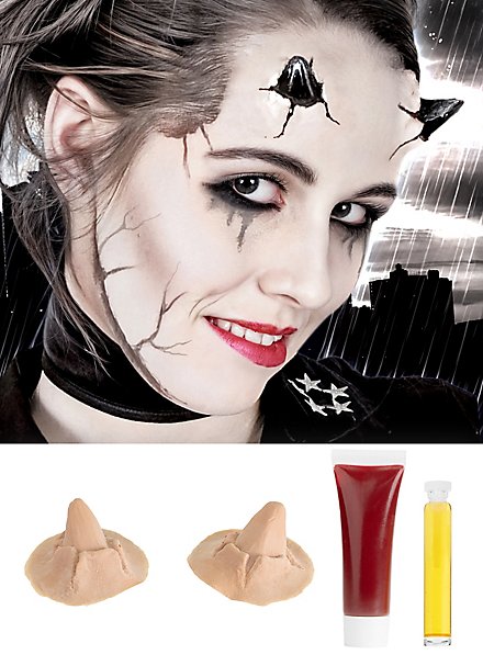 Cornes de Hell Girl Application en latex - andracor.com