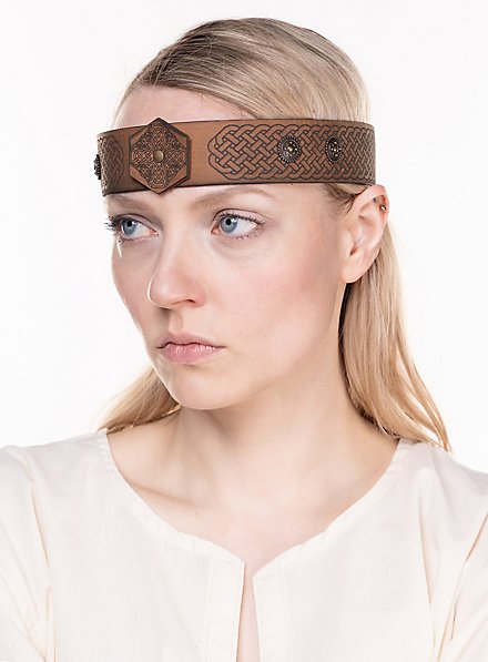 Leather headband - Runar - andracor.com