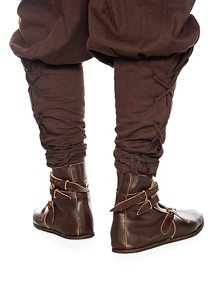 Medieval half boot with 3 buckles - Thielemann - andracor.com