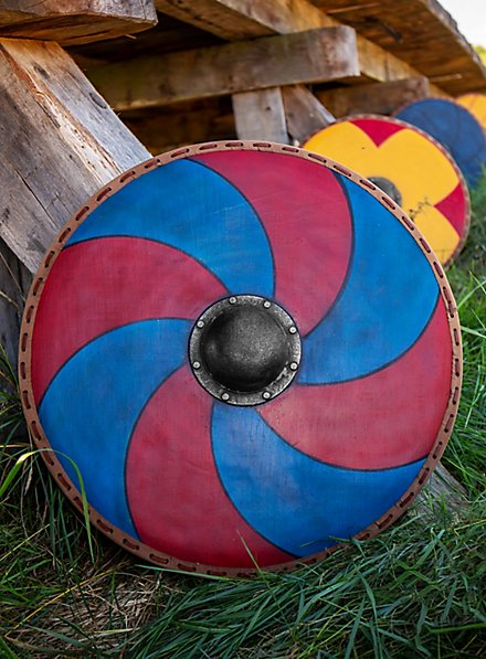 Roundshield 75cm - Gastir, blue/red Larp weapon - andracor.com