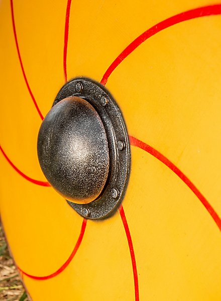 Roundshield 75cm - Gastir, yellow Larp weapon - andracor.com