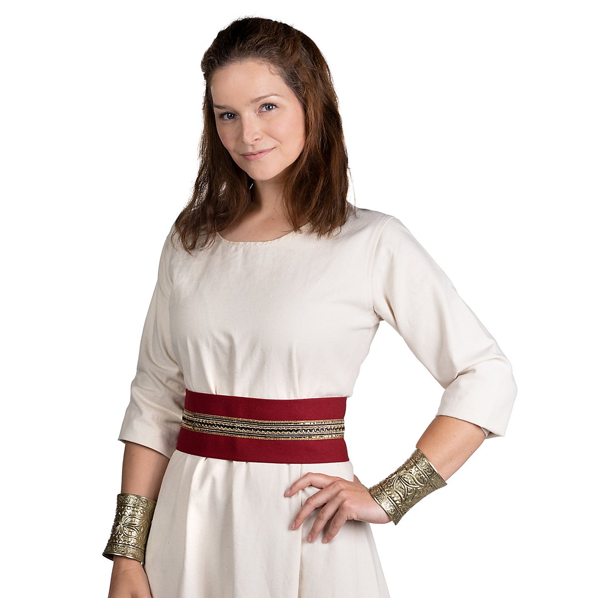 Decorated fabric belt - Jeanne - andracor.com