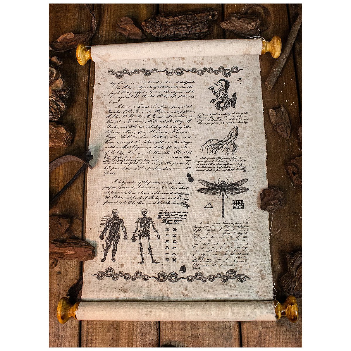 Linen Scroll - Scholar - andracor.com