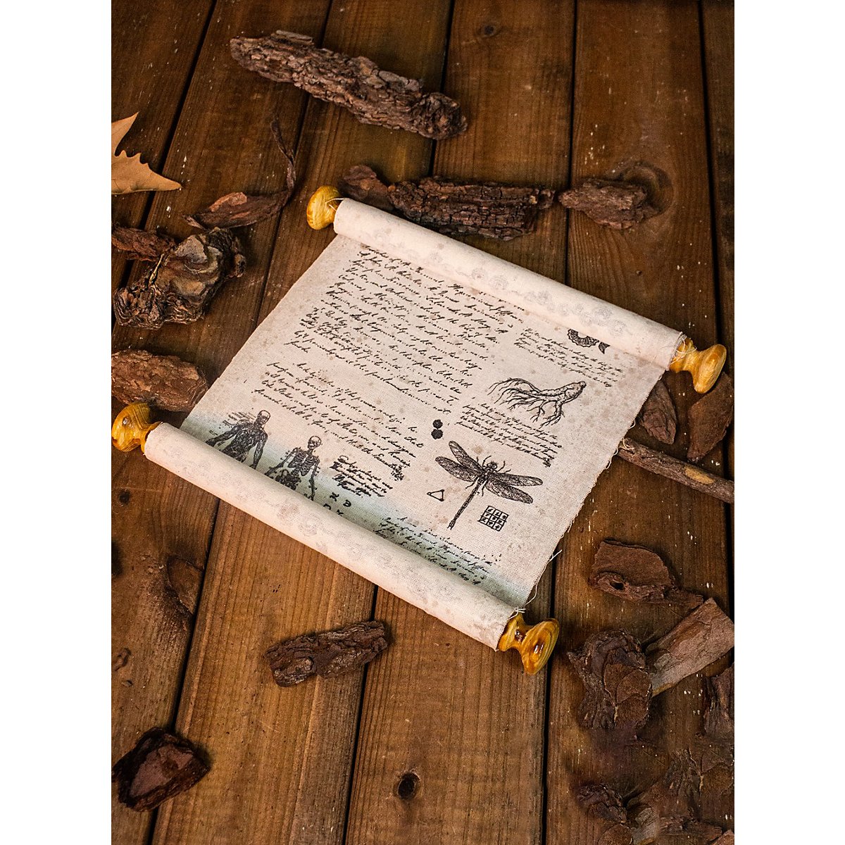 Linen Scroll - Scholar - andracor.com