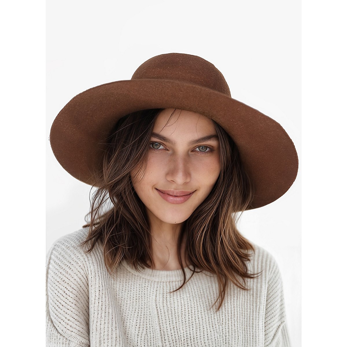 Big floppy hat brown - andracor.com