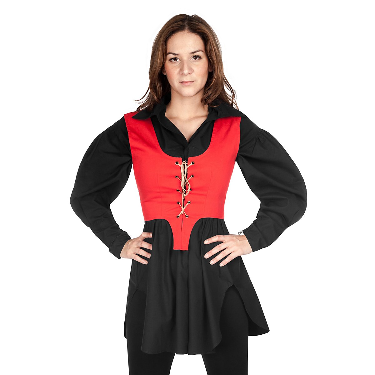 Bodice with Lacing red - andracor.com