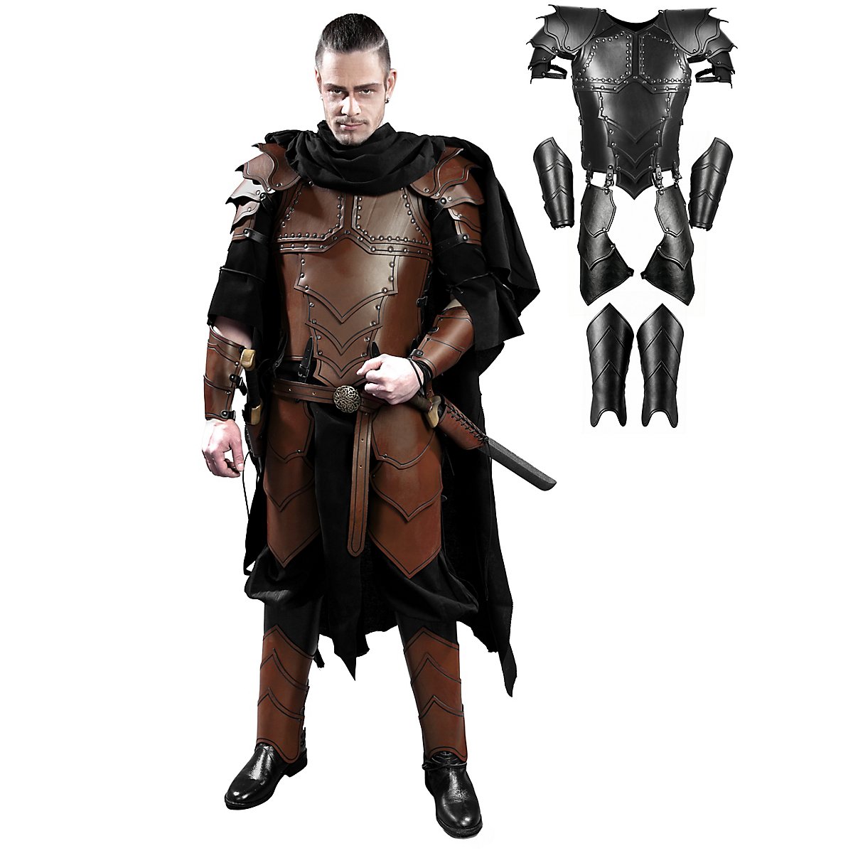Complete leather armor set - Dragon Rider - andracor.com