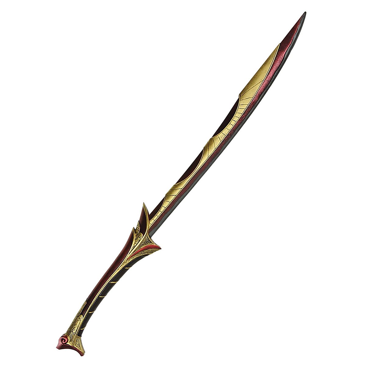 Elven sword - Nalandra, short, red Larp weapon - andracor.com