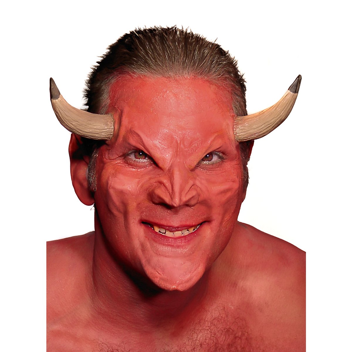 Latex Devil Mask to stick on - andracor.com