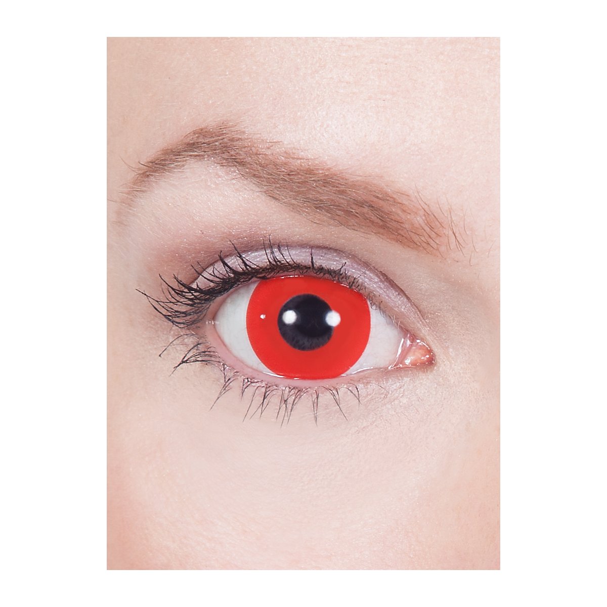 Lentilles de contact mini Sclera rouges - andracor.com