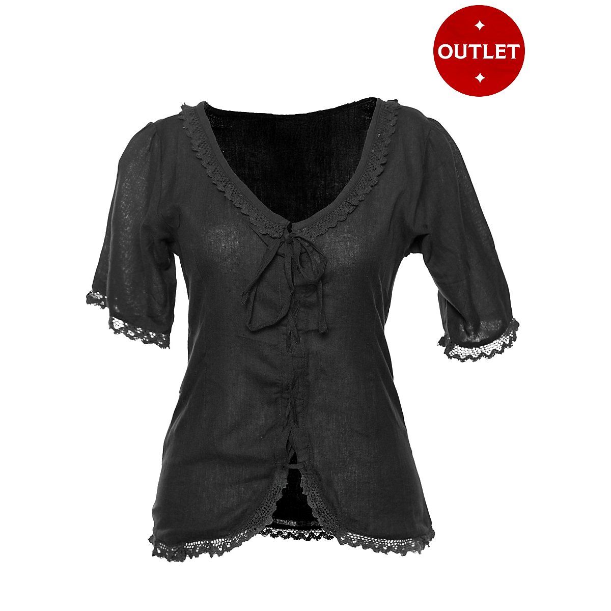 Medieval blouse with lace - Sara - andracor.com