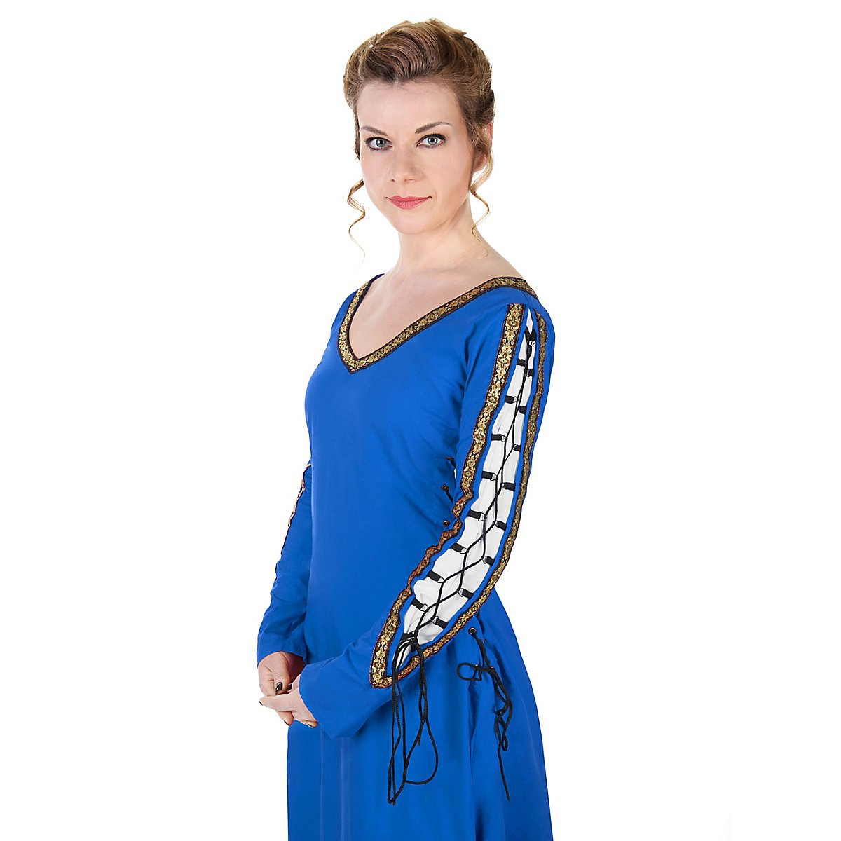 Robe médiévale - Beatrix, bleu - andracor.com