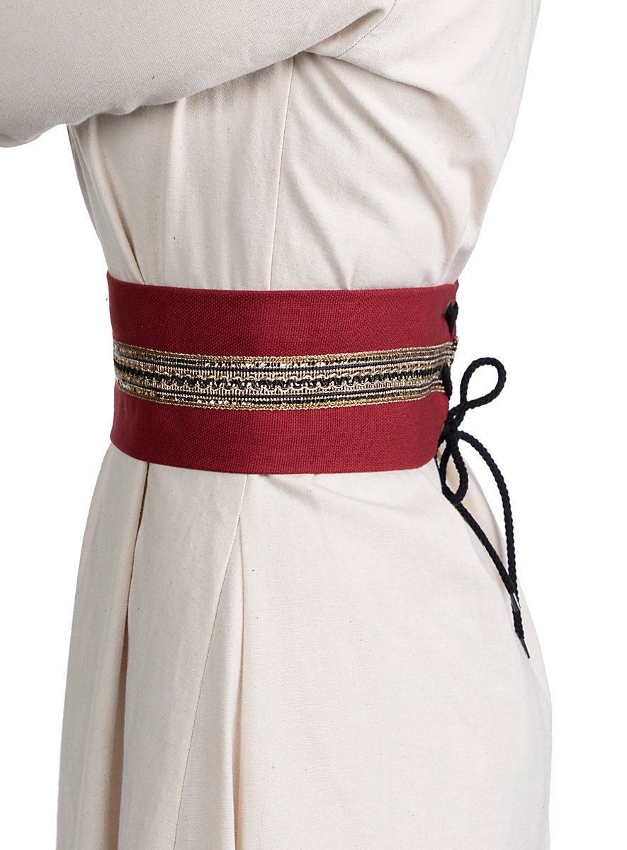 Decorated fabric belt - Jeanne - andracor.com