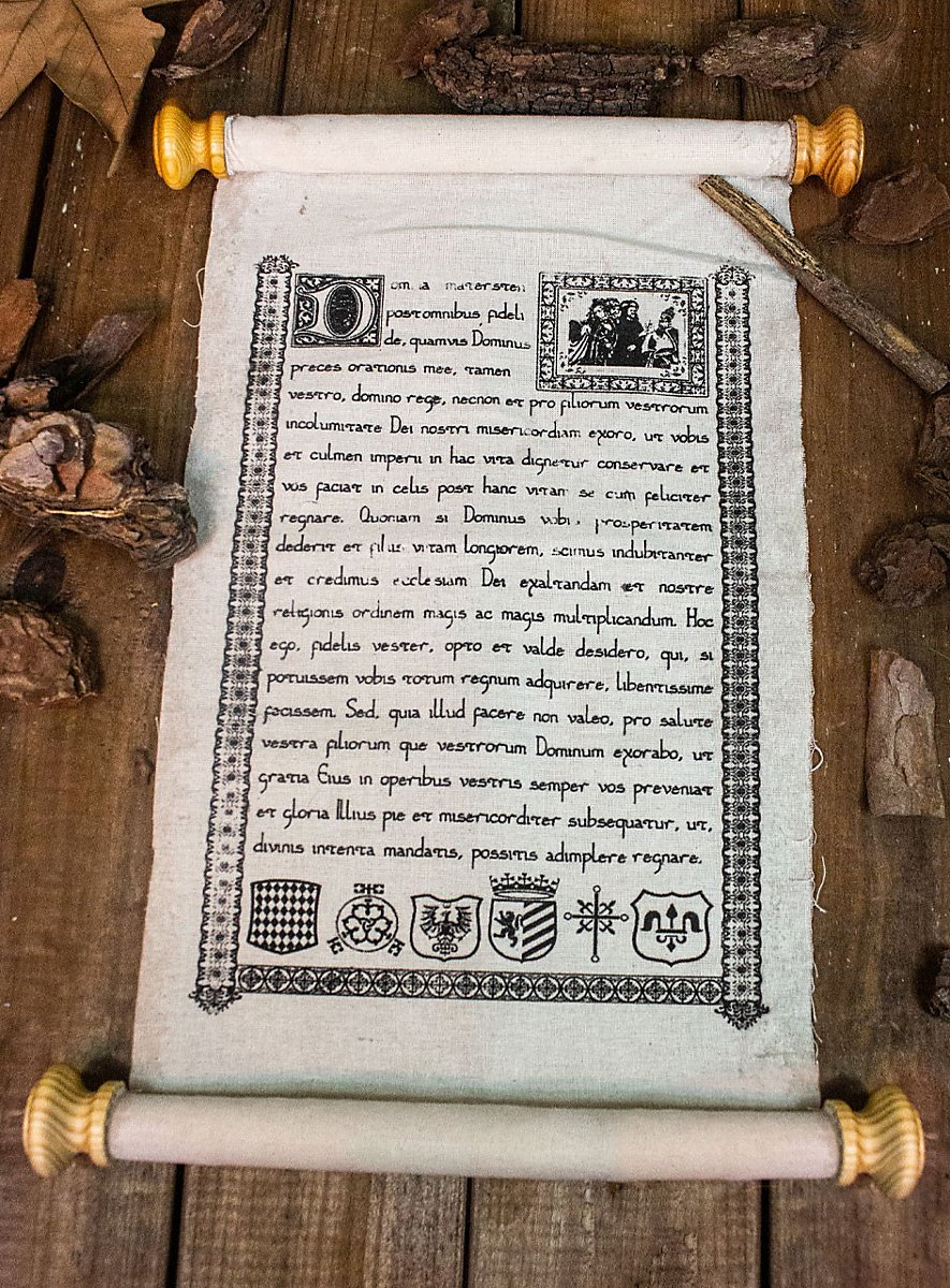 Linen Scroll - Middle Ages - andracor.com