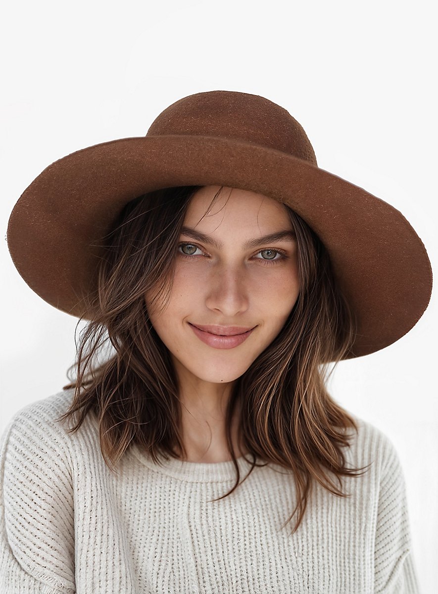 Big floppy hat brown - andracor.com