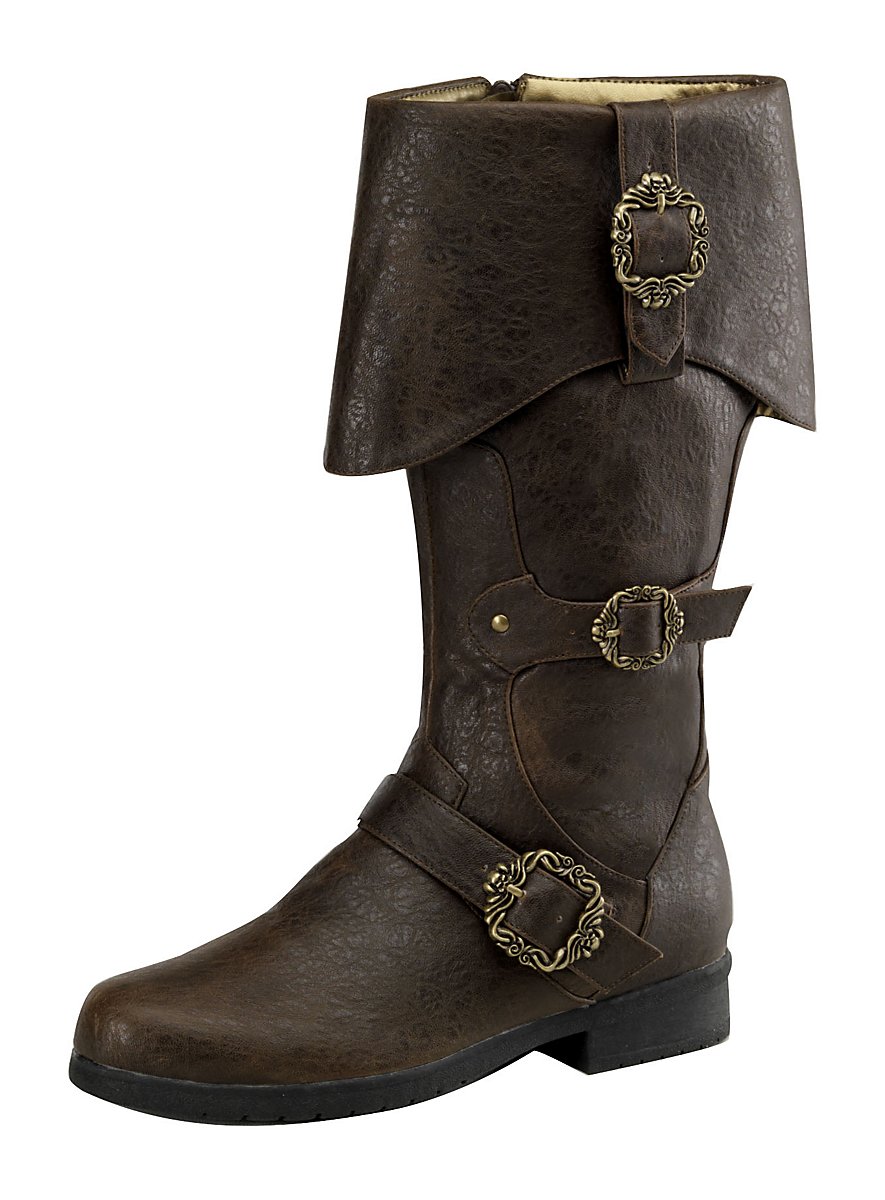 Deluxe Pirate Boots Men brown - andracor.com