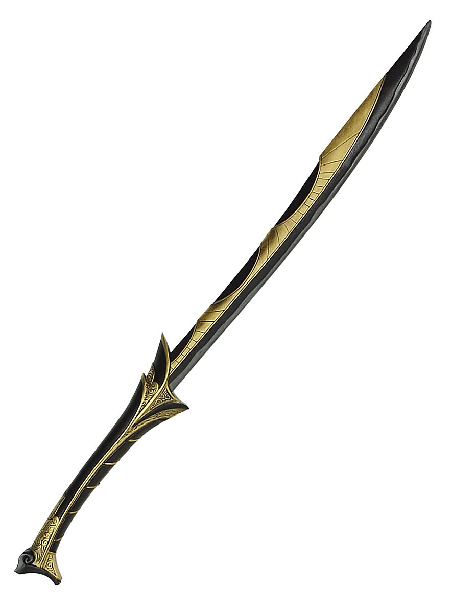 Elven sword - Nalandra, short, black Larp weapon - andracor.com