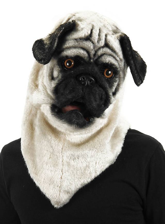 Pug Mask with Moving Mouth - maskworld.com