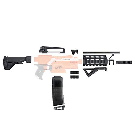 NERF Stryfe M4 / AR-15 Conversion mit Body / Mod Kit - schwarz ...