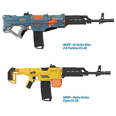 NERF Stryfe AK-47 Conversione con Corpo / Kit Mod - nero - blasterparts.com