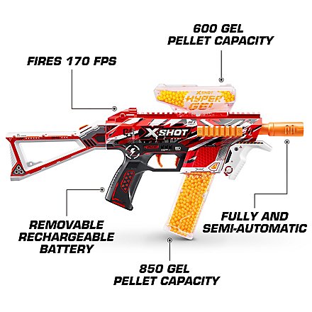 X-Shot Hyper Gel Trace Fire Blaster - blasterparts.com