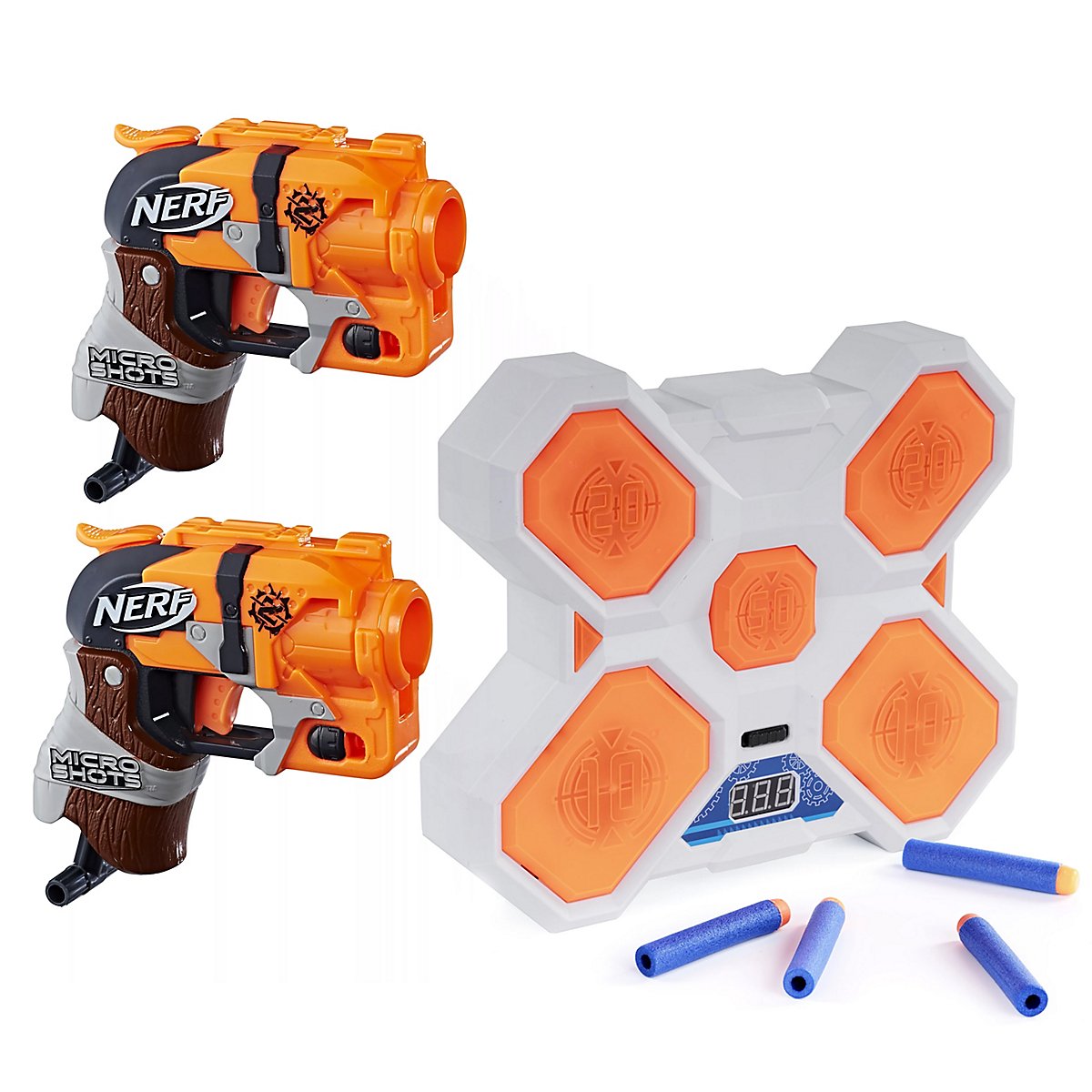 Double MicroShot Pack mit Zielscheibe - blasterparts.com