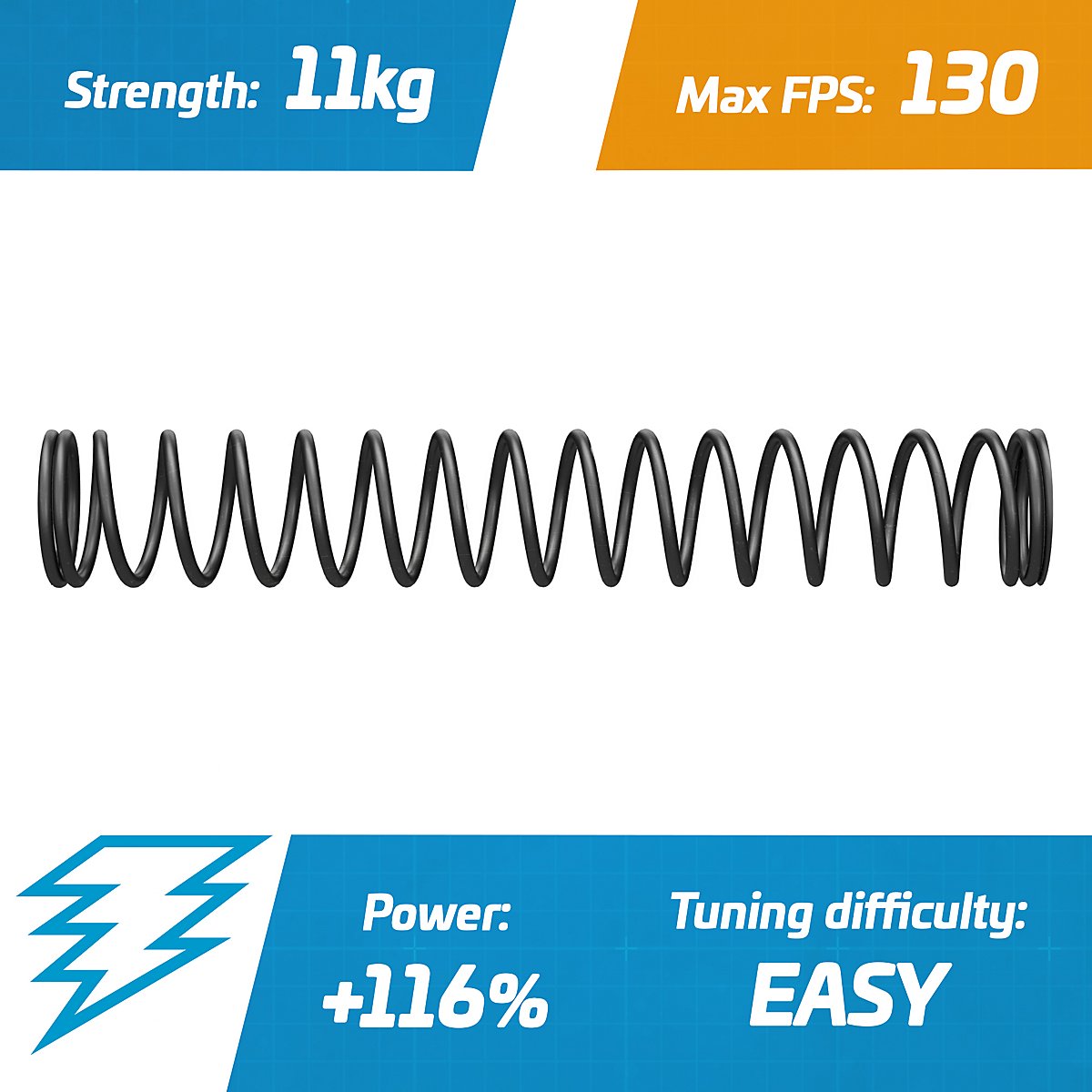 Blasterparts - Tuning Spring Ultimate-Range compatible with NERF - N ...