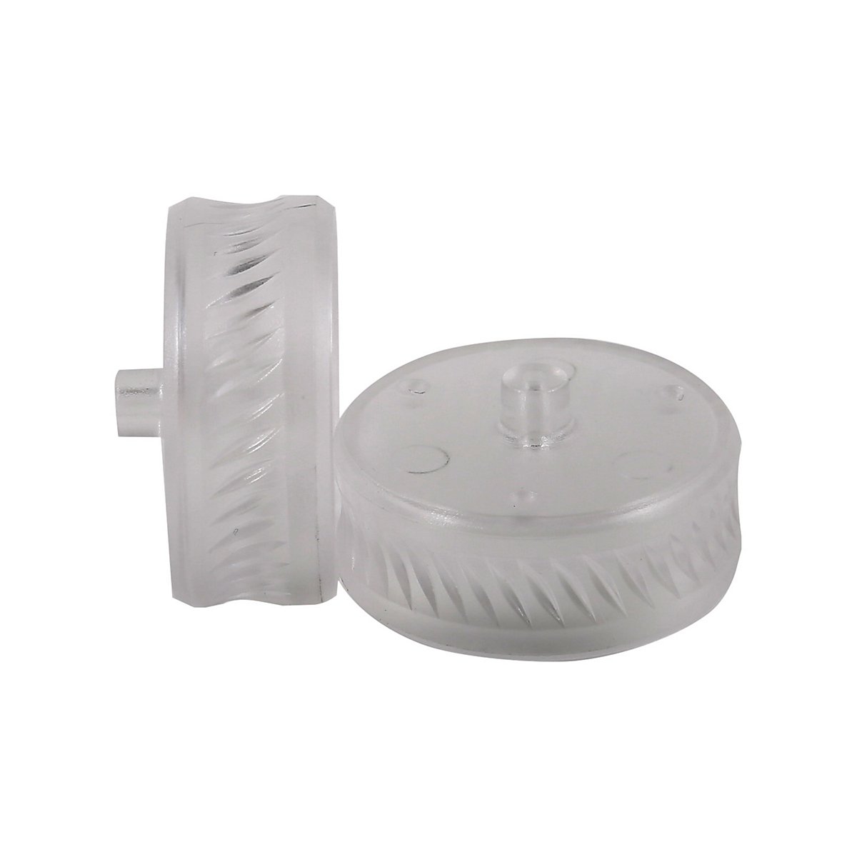 Worker - Diagonal serrated concave plastic flywheels (transparent ...