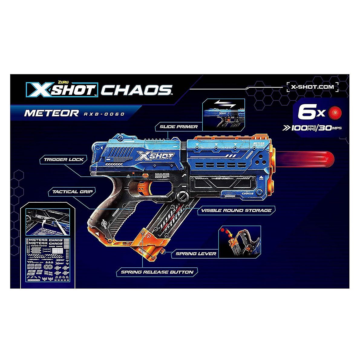X-Shot - Chaos Meteor Ballblaster - blasterparts.com