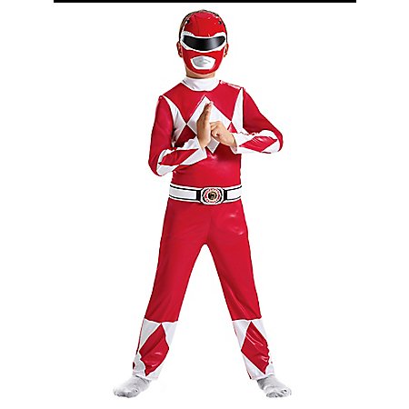 Power Rangers rot Kostüm für Kinder - kidomio.com