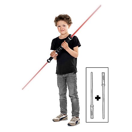 Double blade connector for lightsaber with lightsaber sound effects ...