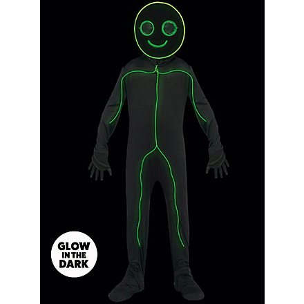 Smiley stick figure illuminated costume for children - kidomio.com
