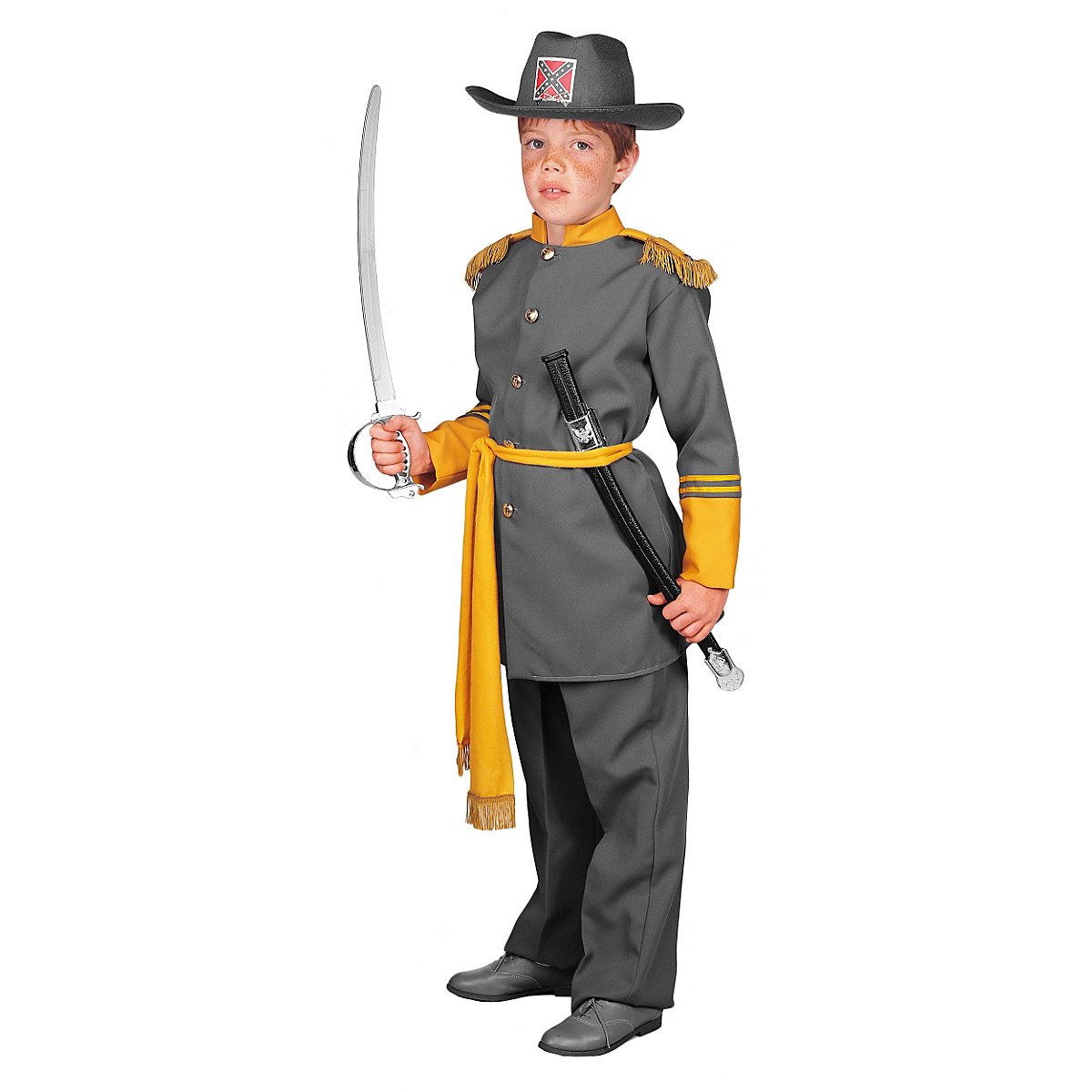 Confederate Officer Costume - kidomio.com
