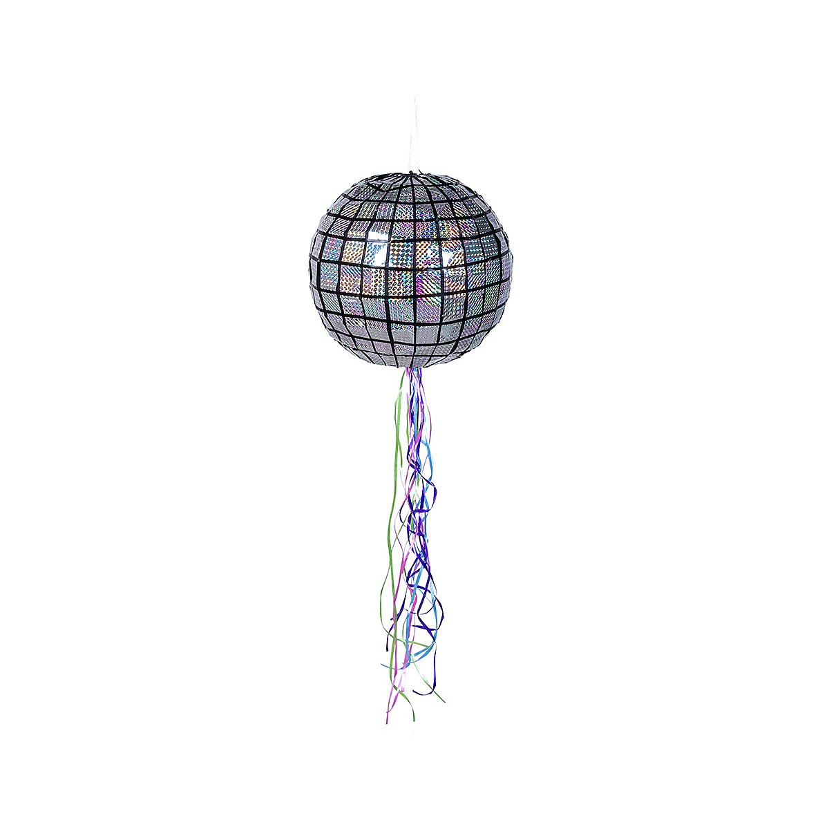 Disco ball pull piñata - kidomio.com