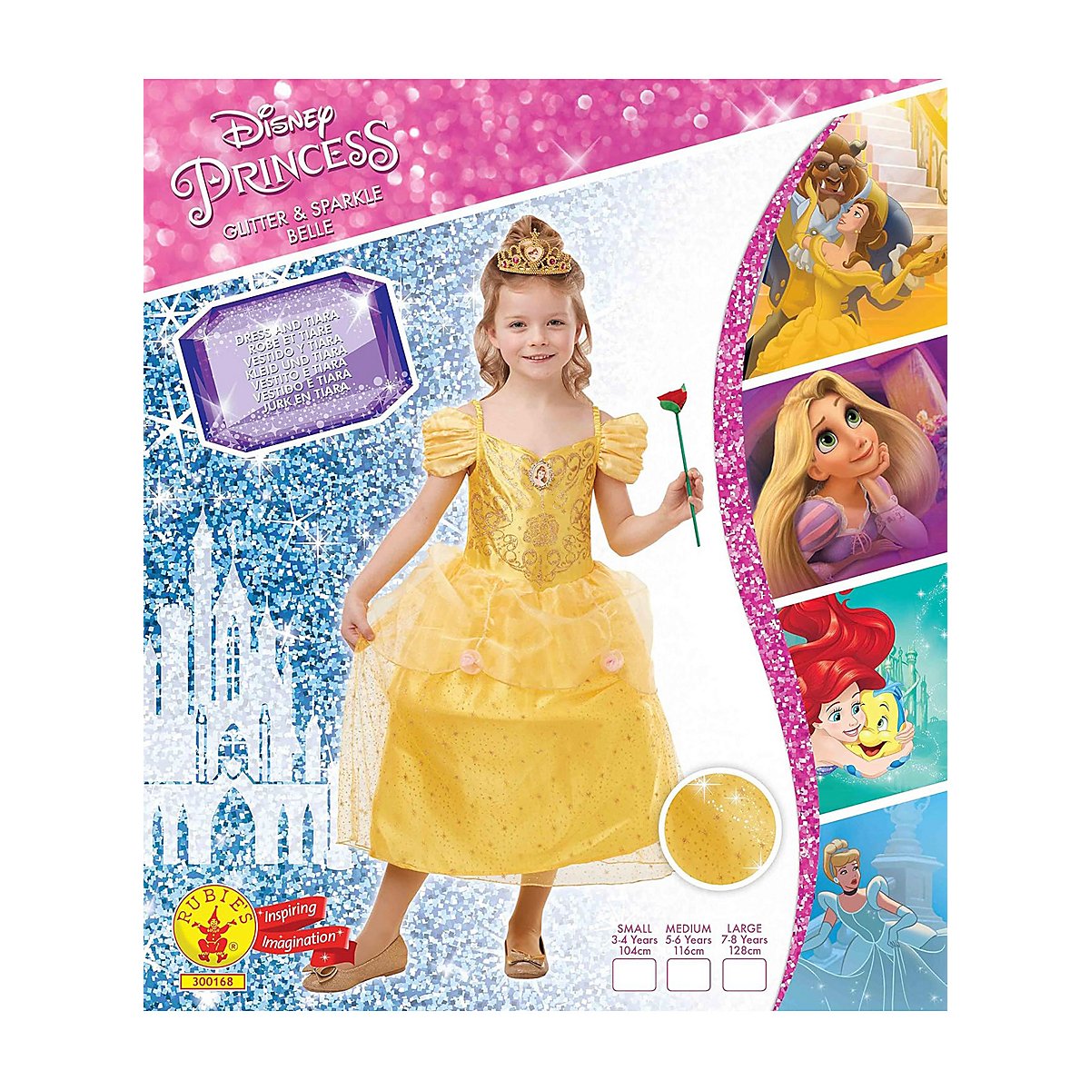 Disney Princess Belle Sparkling Dress for Kids - kidomio.com