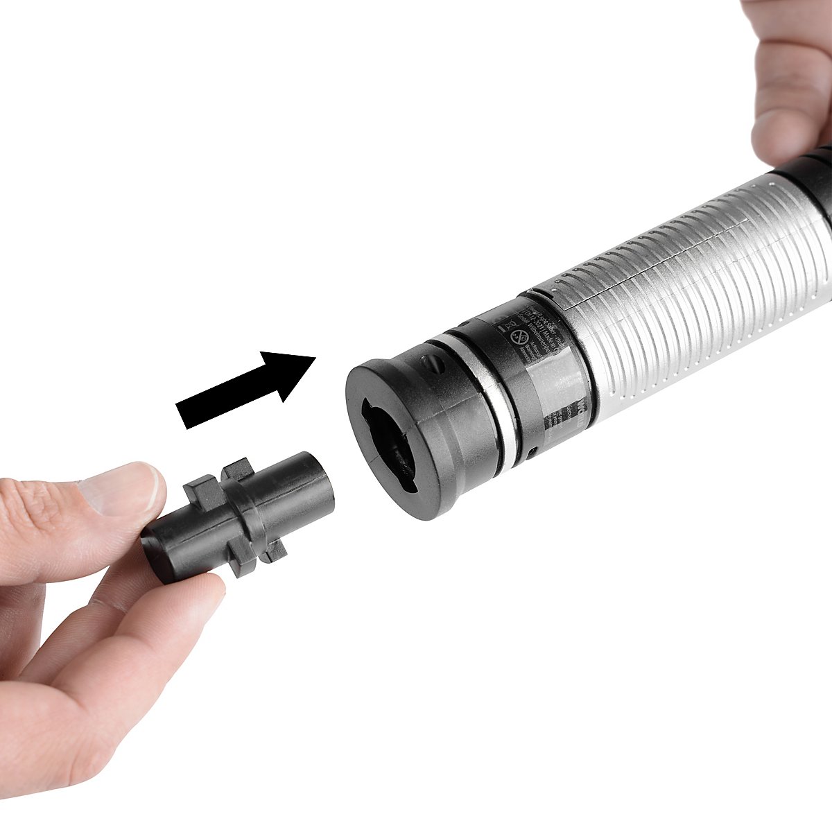 Double blade connector for lightsaber with lightsaber sound effects ...