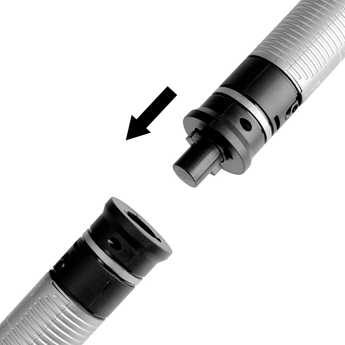 Double blade connector for lightsaber with lightsaber sound effects ...